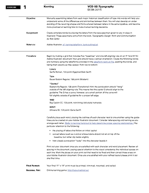 Project 4 Type Specimen Book S2020 - PROJECT 4 Type Specification Book ...