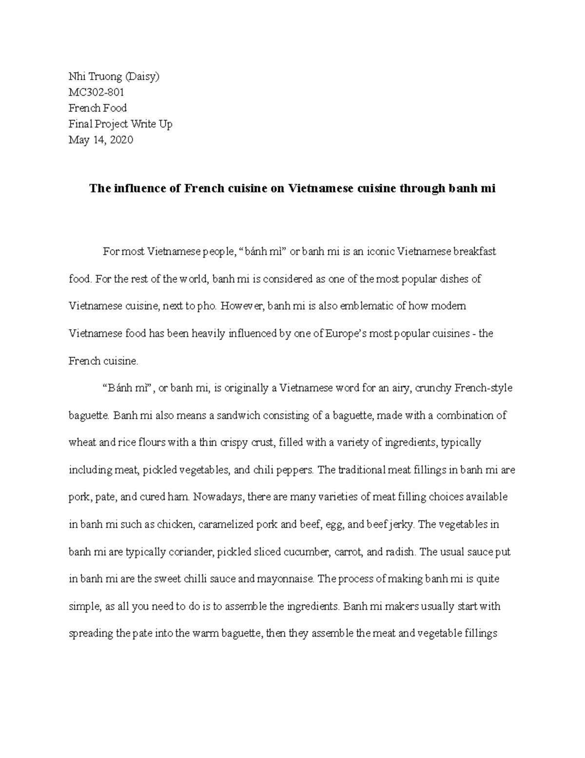 Mc302 final project - Grade: A - INTD 480 - Framingham - Studocu