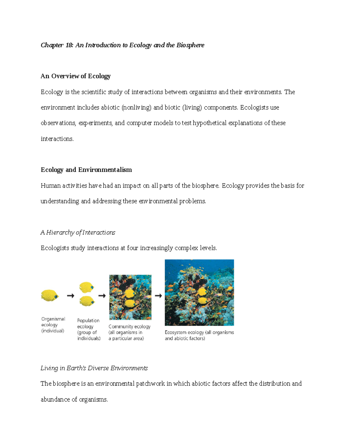 Chapter 18 Summary - Dr. Yingling - Chapter 18: An Introduction to ...