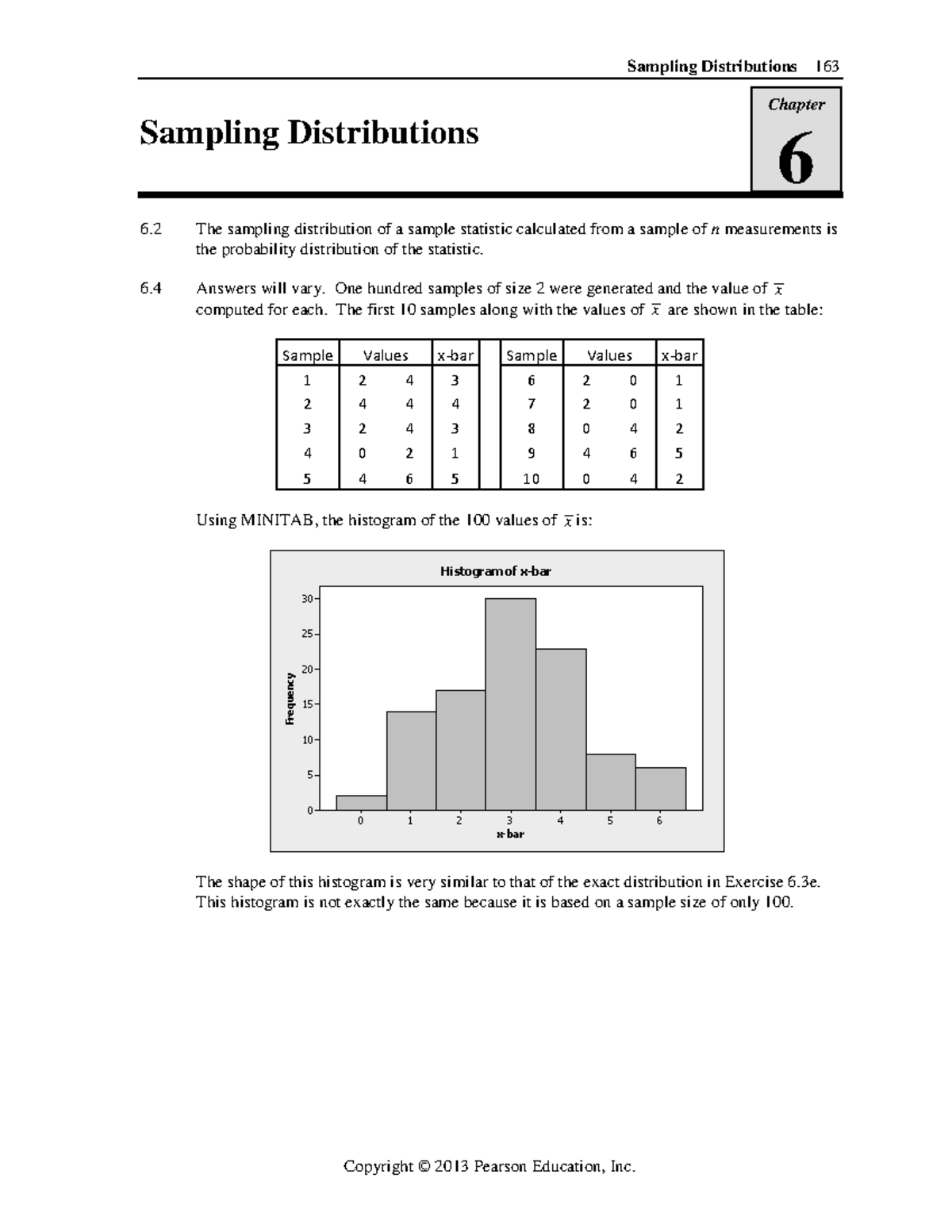 Ch06 ISM - statistics chapter 6 solution - Sampling Distributions 163 ...