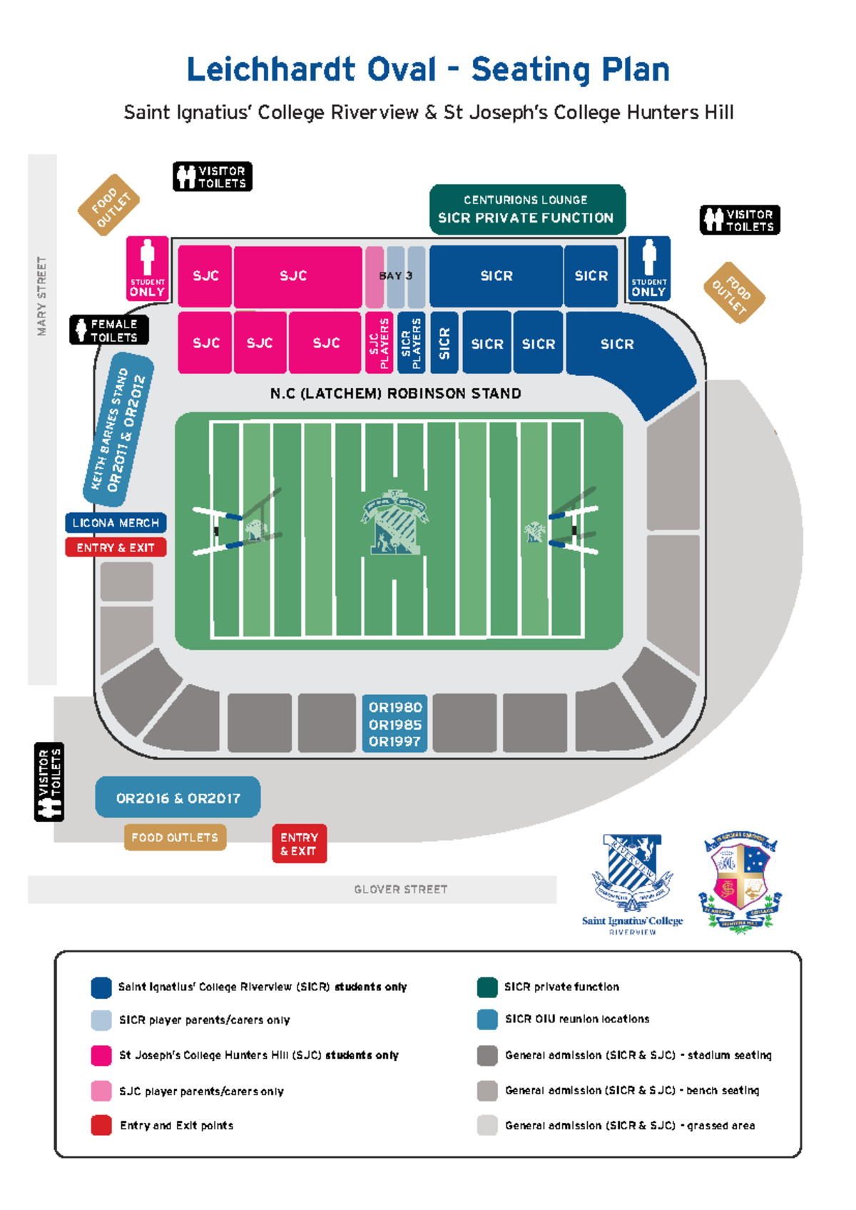 MAP - SIC SJC at Leichhardt Oval - N (LATCHEM) ROBINSON STAND SJC ...