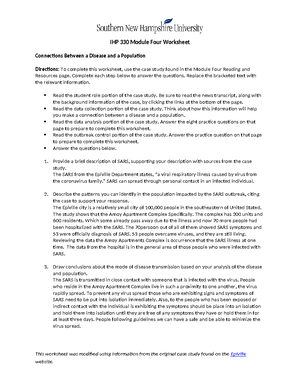 IHP 330 Final Project Guidelines and Rubric - Public health ...