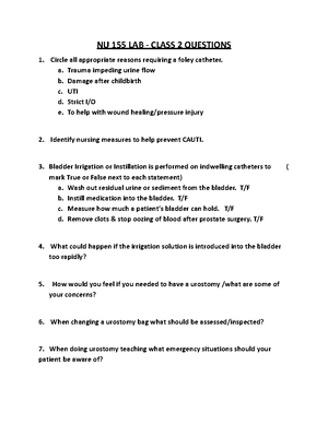 Exam 4 - Study guide - NUR170 - Studocu