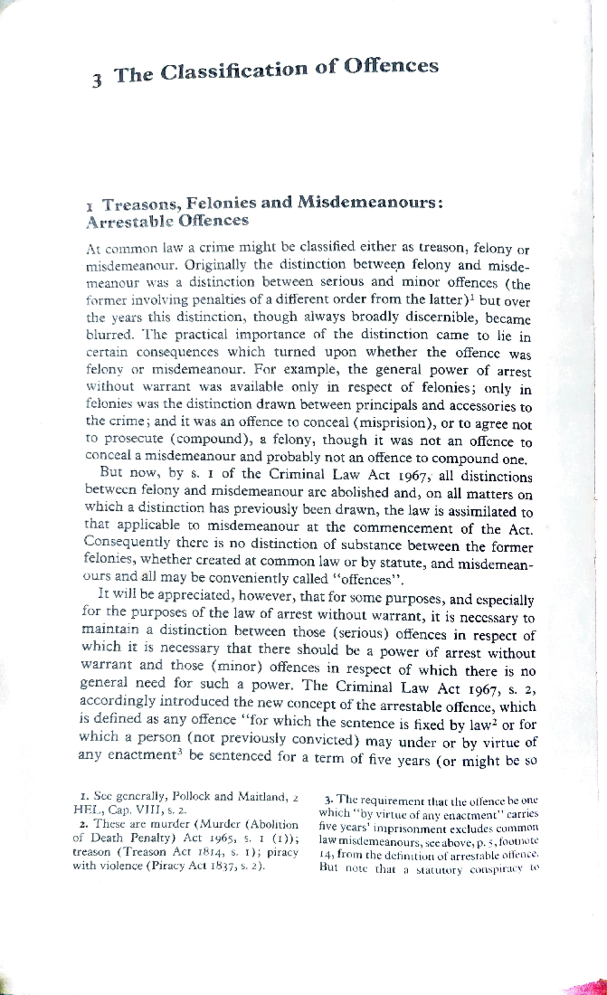 Smith and Hogan Part 2- Criminal Law - a The Classification of Offences ...