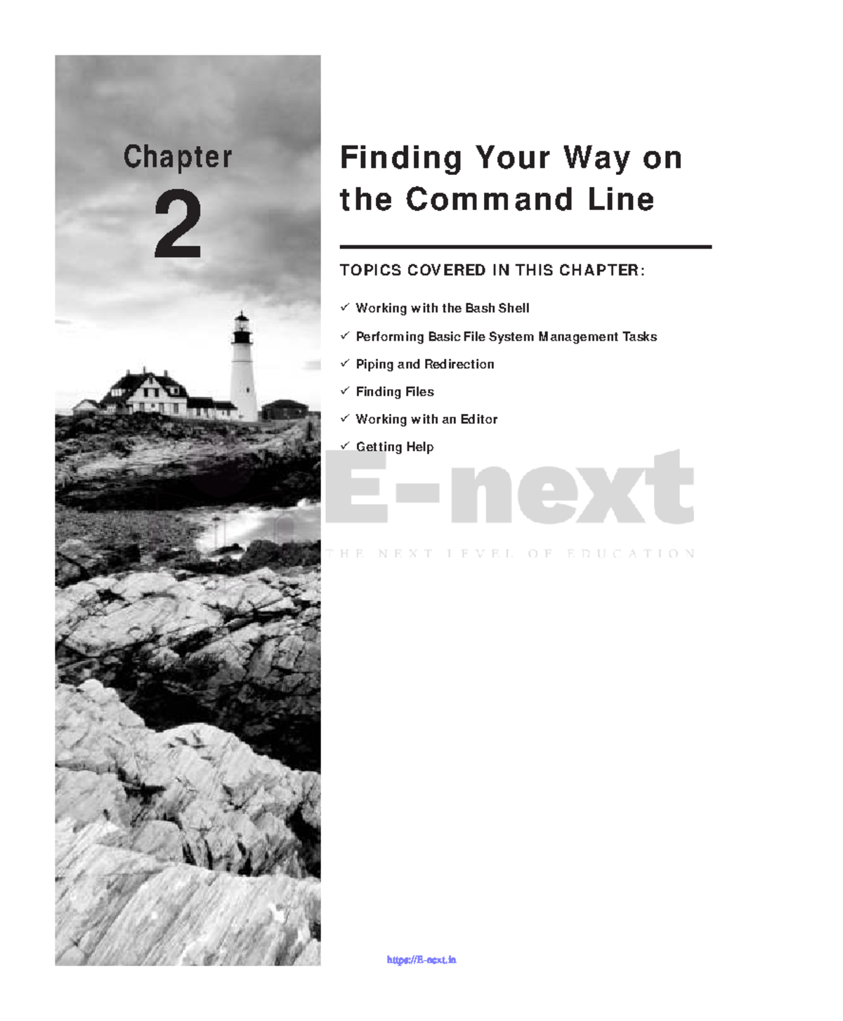 2-Command Line (E-next - Chapter 2 Finding Your Way on t he Com m and ...
