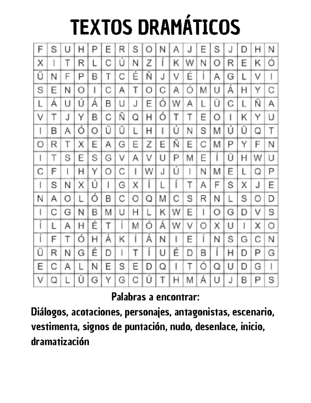 Textos Dramaticos - Lenguaje y comunicación - TEXTOS DRAMÁTICOS ...