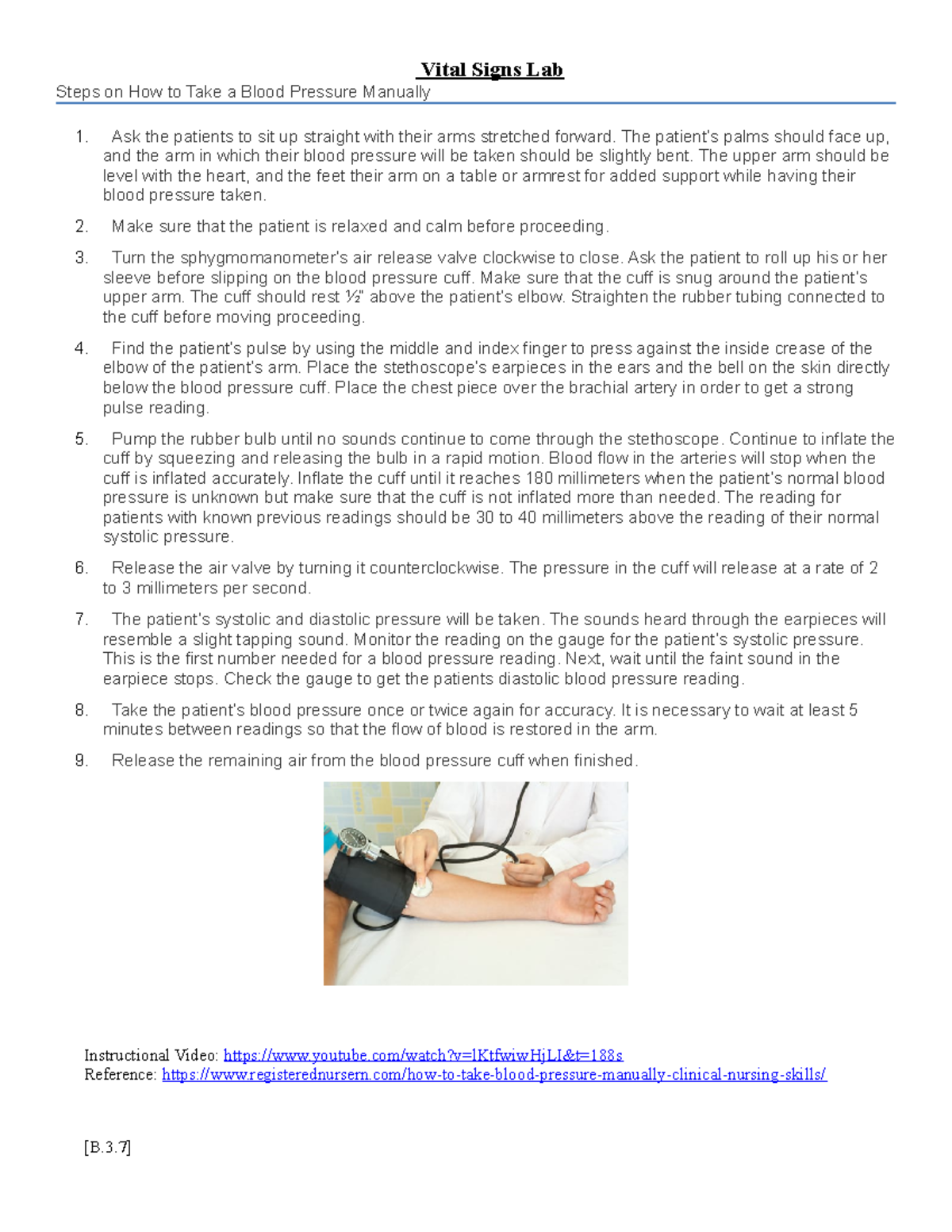 Vital sign - Intervention - Vital Signs Lab Steps on How to Take a ...
