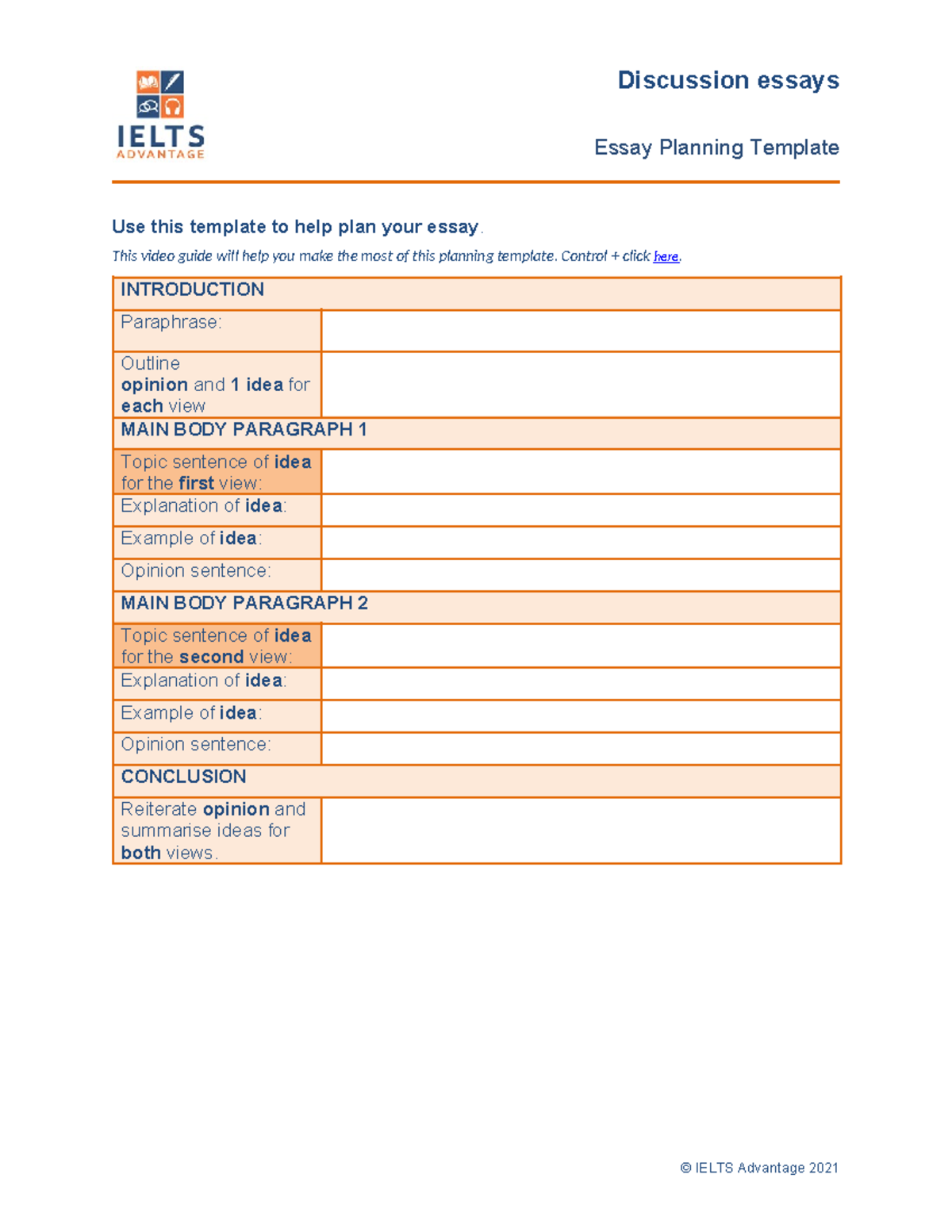 Planning template discussion essays - Discussion essays Essay Planning ...