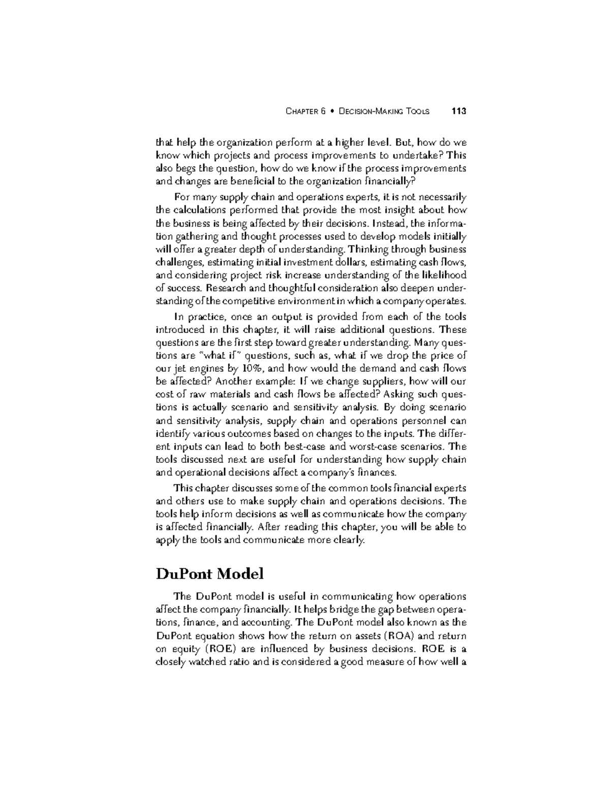 Split PDFFile 113 to 116 - CHAPTER 6 • DECISION-MAKING TOOLS 113 that ...