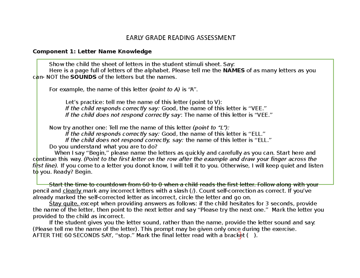 Local media 5971778789597044798 - EARLY GRADE READING ASSESSMENT ...