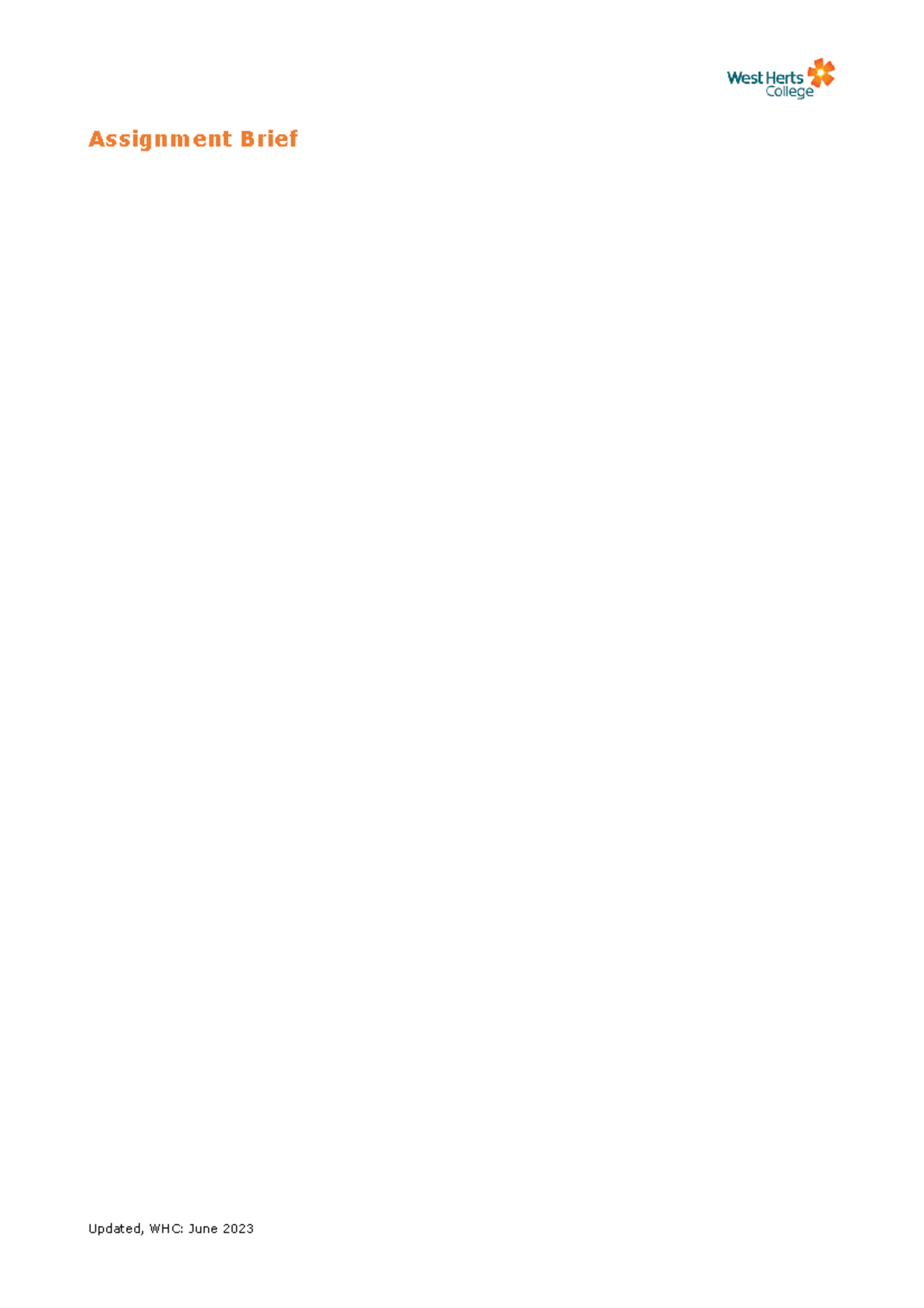 Unit 1 - Assignment Brief 2 P4 P5 P6 M3 M4 D2 D3 - Assignment Brief ...