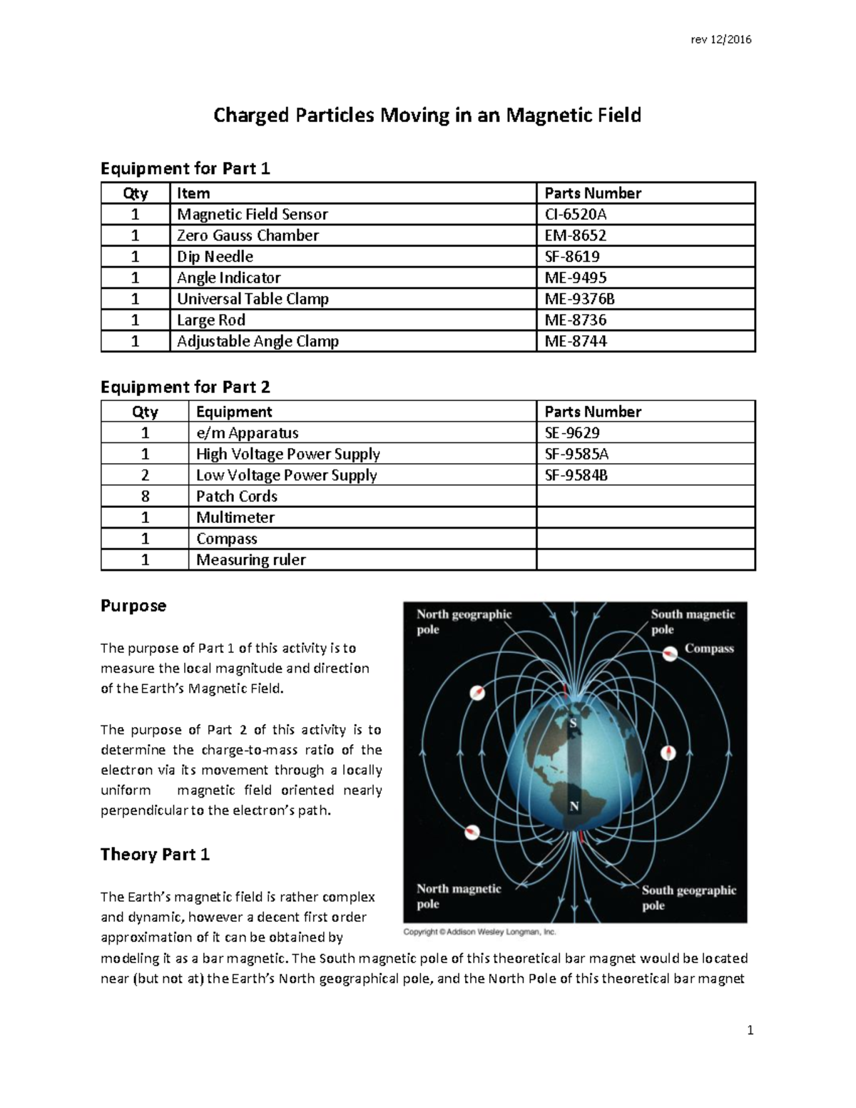 Charged Particles - The purpose of Part 2 of this activity is to ...