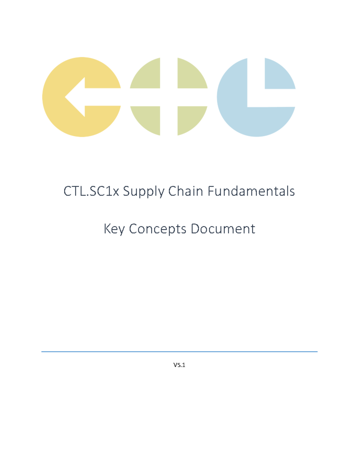 SC1x Key Concept Document v5 1 Complete - CTL Supply Chain Fundamentals ...