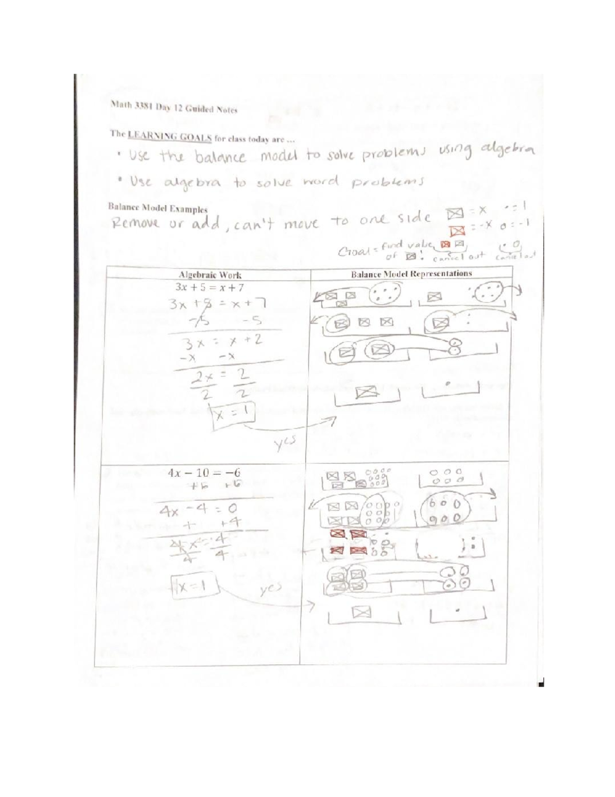 Math 3381 Day 12 Guided Notes - MATH 3381 - Studocu