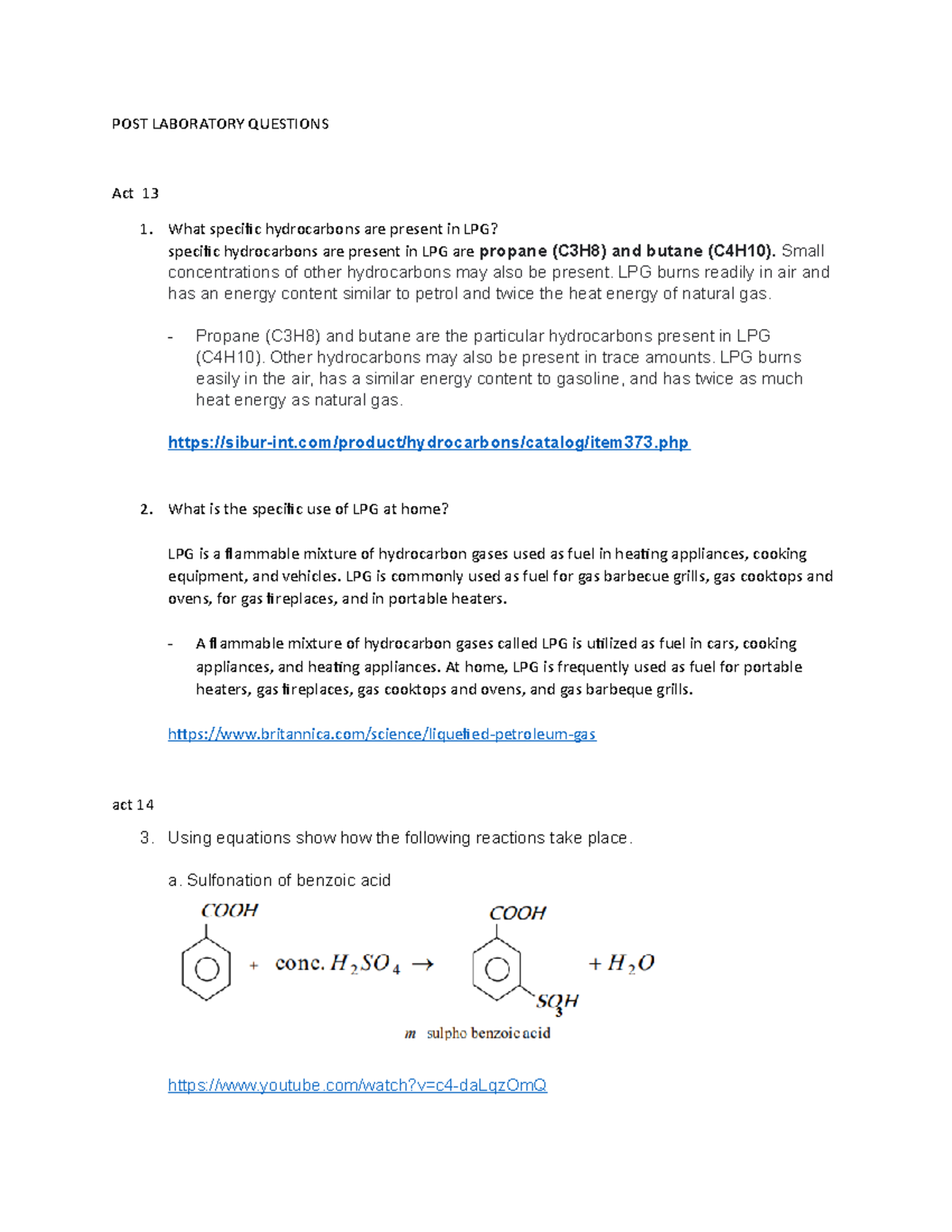 Act 13 and 14 lab - vdflkbsd - POST LABORATORY QUESTIONS Act 13 What ...