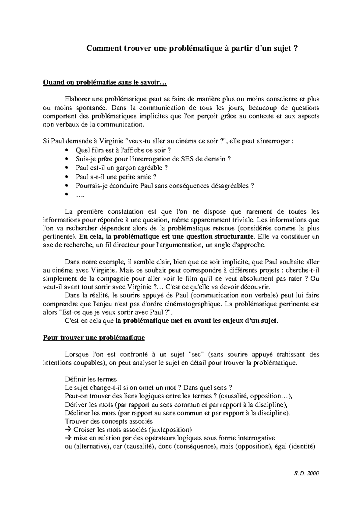 MR-Problematique - Comment trouver une problématique à partir d'un ...