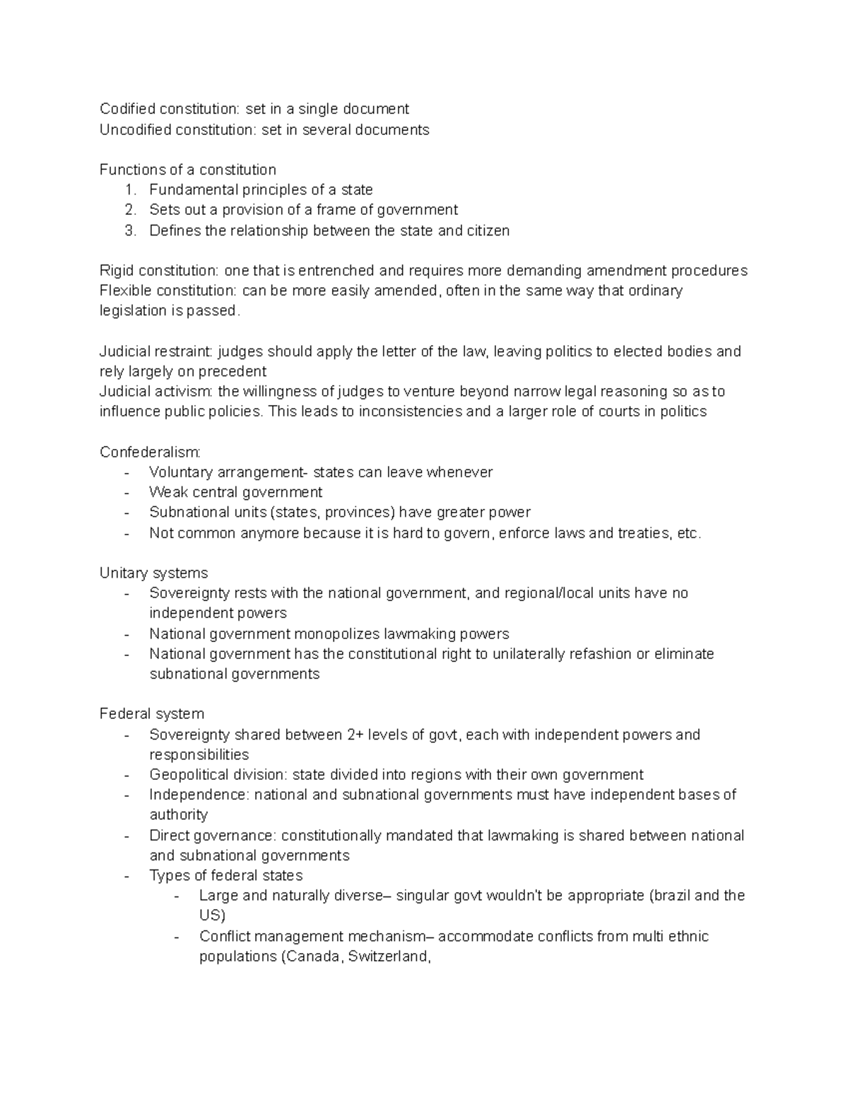 Constitution, courts, and division of power - Codified constitution ...