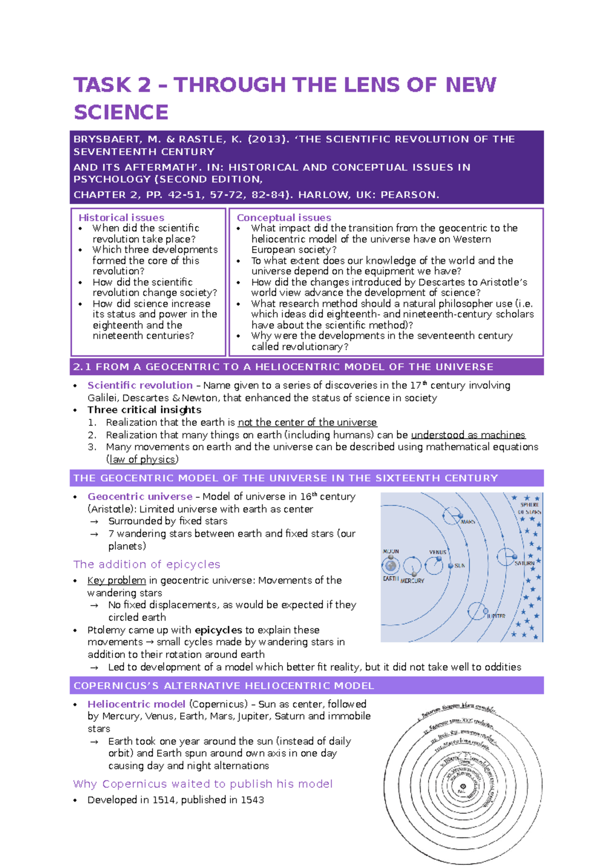 Task 2 - Through the lens of new science - TASK 2 – THROUGH THE LENS OF ...