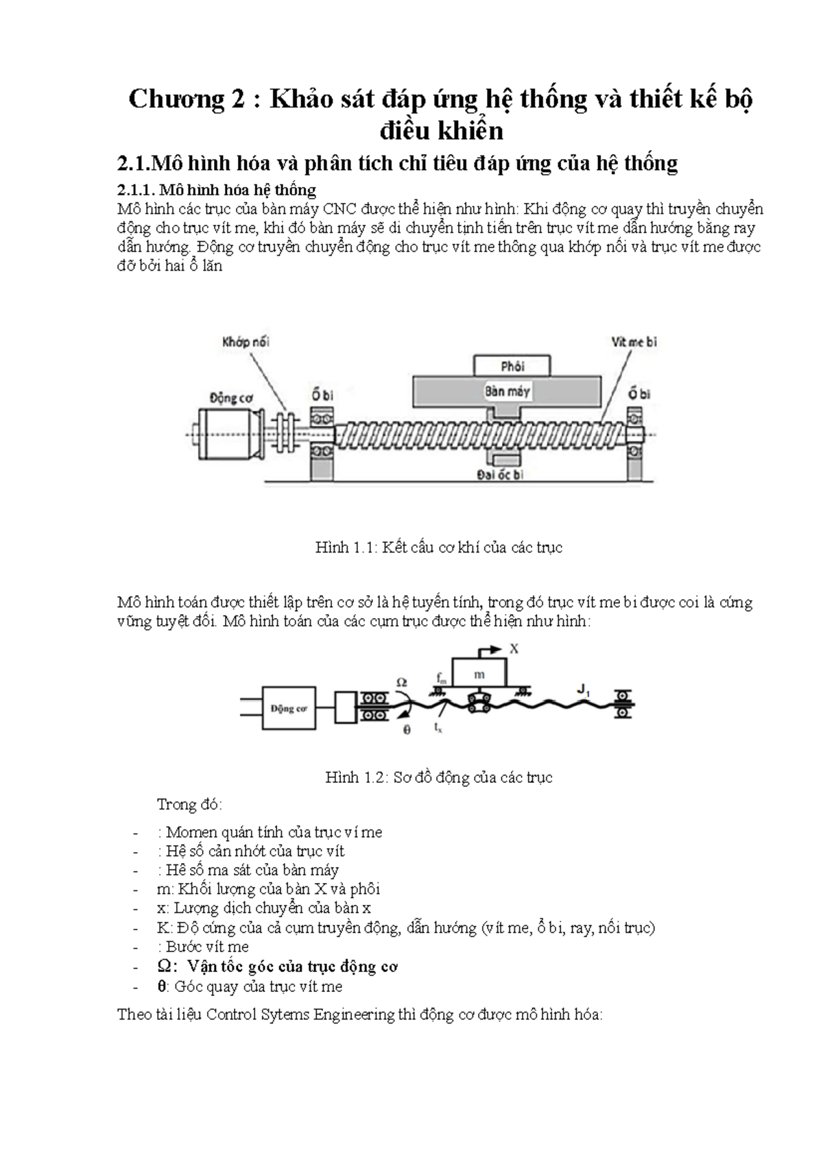 Báo cáo chương 2 da2 - thank you so much - Chương 2 : Khảo sát đáp ứng hệ thống và thiết kế bộ ...