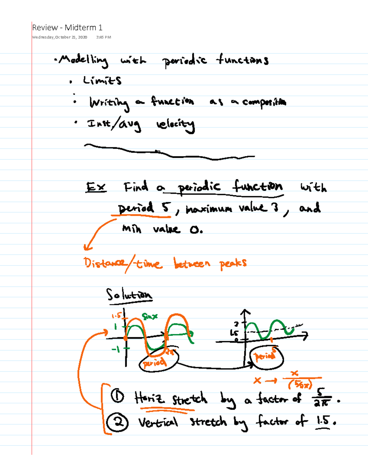 10A Review 1 - MATH 10A - ZĞǀŝĞǁ Ͳ DŝĚƚĞƌŵ ϭ tĞĚŶĞƐĚĂLJ͕ KĐƚŽďĞƌ Ϯϭ͕ ...