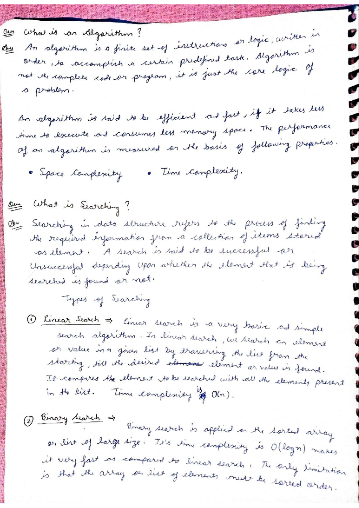 DSA Handwritten Notes - Computers and Information Technology - Studocu