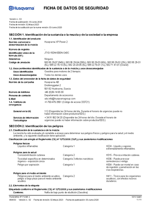 Mereta 320 gearbox oil - Hoja de seguridad - 10 ...
