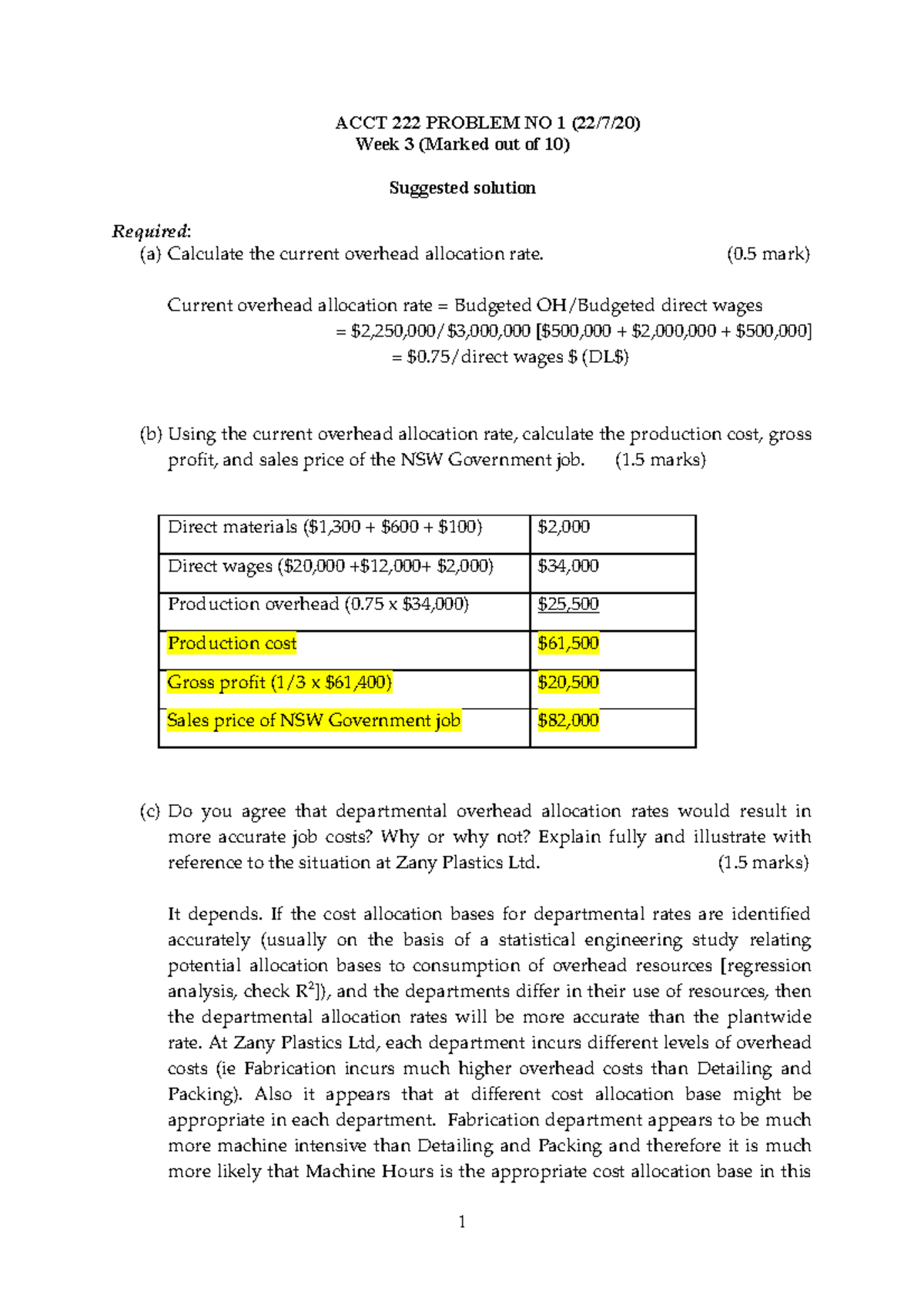 ACCT222 Problem 1 Answer Week 3 2020S2 - ACCT 222 PROBLEM NO 1 (22/7/20 ...