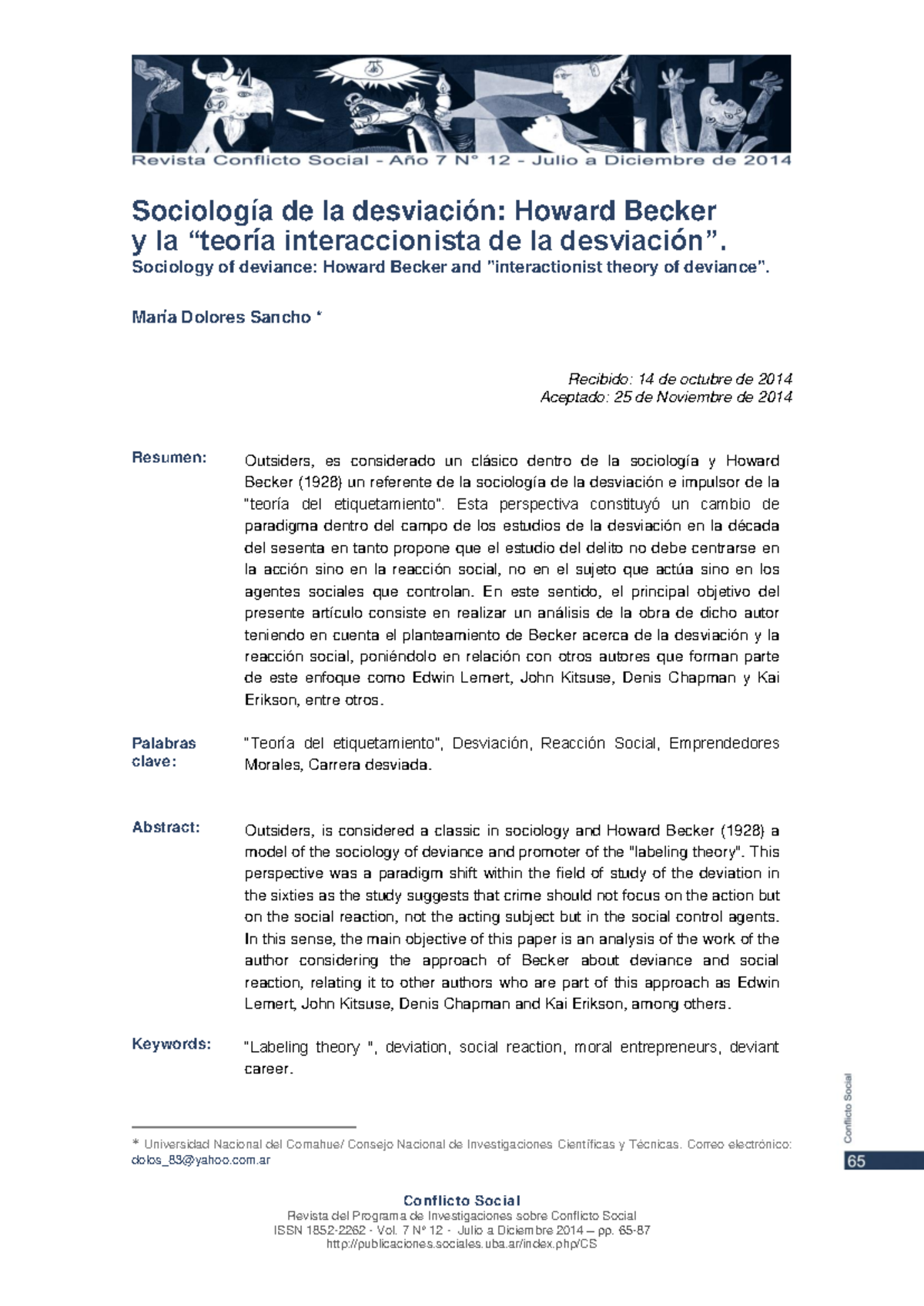 Sociologia de la desviacion Howard Becke - Revista del Programa de ...