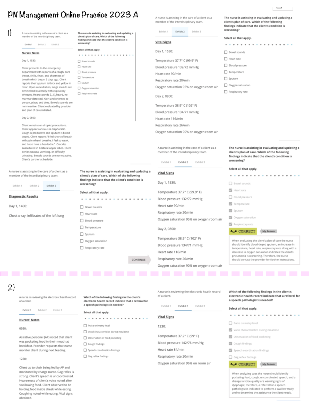 Management Practice 2023 A - PN Management Online Practice 2023 A 1) 2 ...