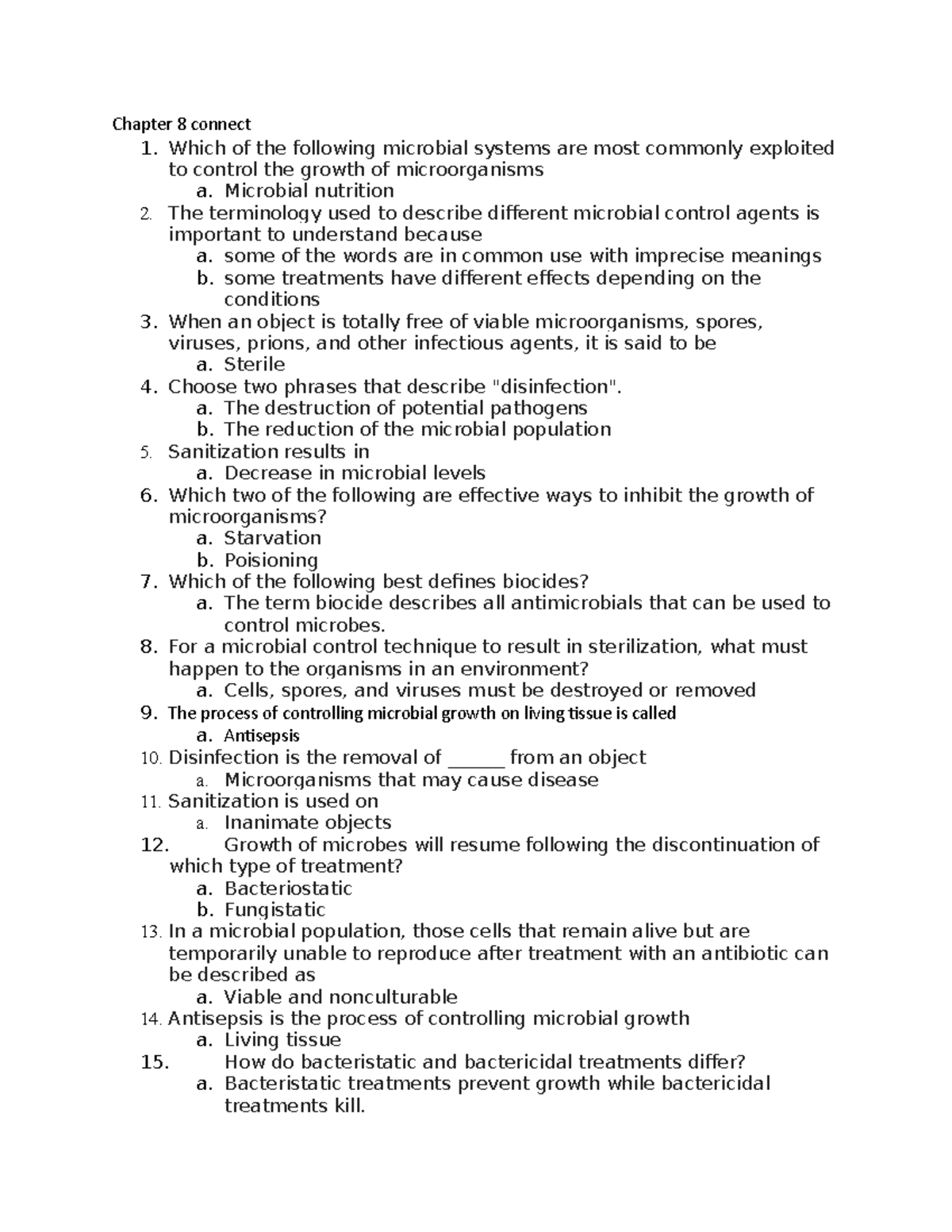 Chapter 8 connect - Example questions with answers - Chapter 8 connect ...