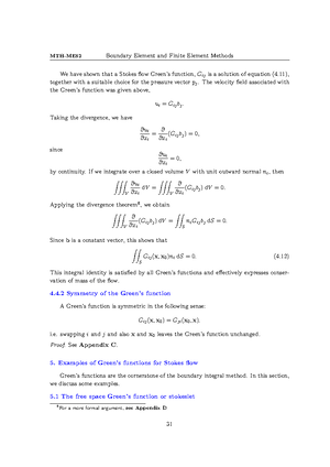 Chapter 03 The boundary element method (BEM) for potential flow - = 1 2 ...