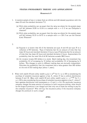 PTA Assignment 5 - solutions - Probability theory and applications assignment 5 Joel Ng G ...