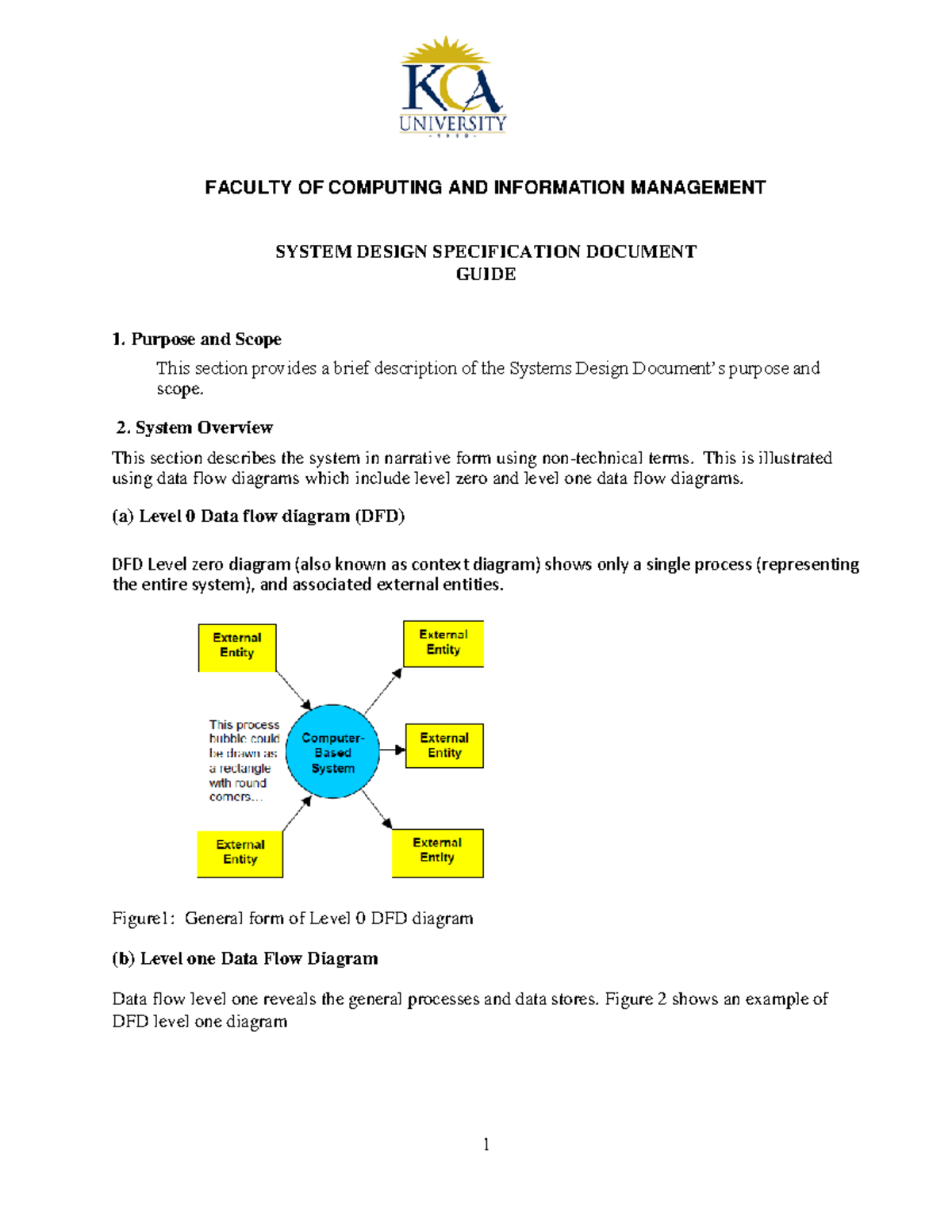 P4 System Design Specification Guide - FACULTY OF COMPUTING AND INFORMATION MANAGEMENT SYSTEM ...