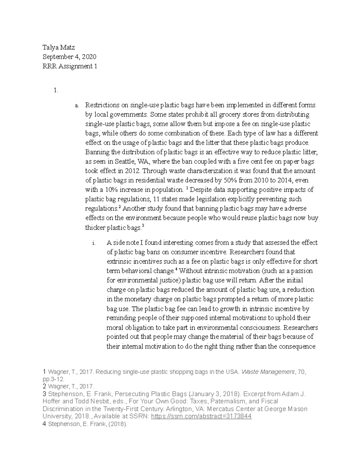 Econ Assignment 2 RRR - The secind RRR homework of the course. - Talya ...