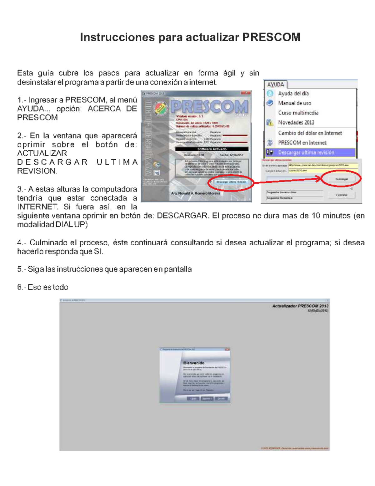 Actualizar prescom - precios unitarios - Esta guía cubre los pasos para actualizar en forma ágil ...