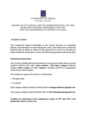 I.A Sample Result - CONCENTRATION RATIOS AND HHI - University of Ghana ...