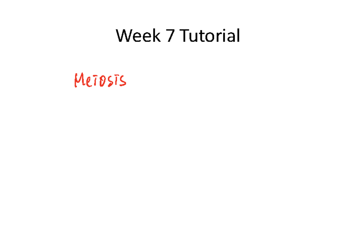 BIOL1020 Week 7 tutorial studentcopy - Week 7 Tutorial Task #1: 1 - 1. In the diploid nucleus of ...