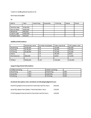 Tutorial 5 - Tutorial 5: Functional budgets (covering lecture 6) Q 1 ...