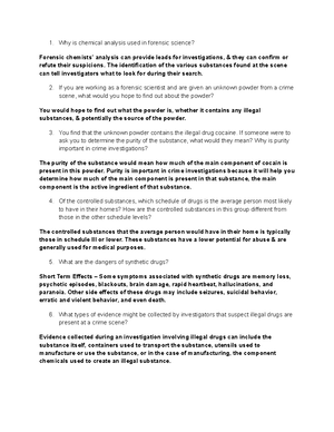 Unit 1 activity forensic - Degrees you would need in order to work in ...