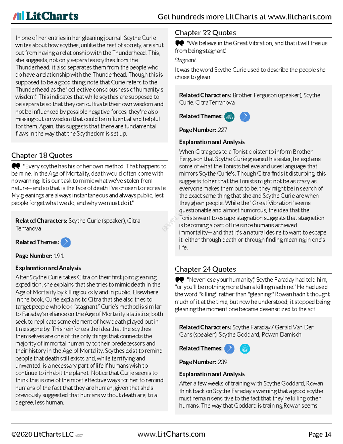Scythe Litchart (eagerachiever - In one of her entries in her gleaning ...