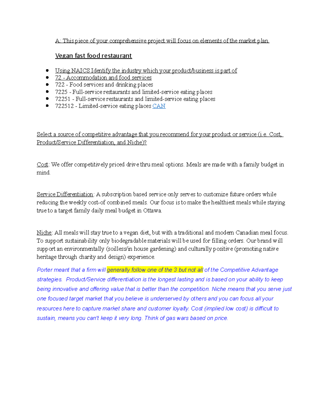 M Comprehensive Project Phase 2 - A: This piece of your comprehensive ...