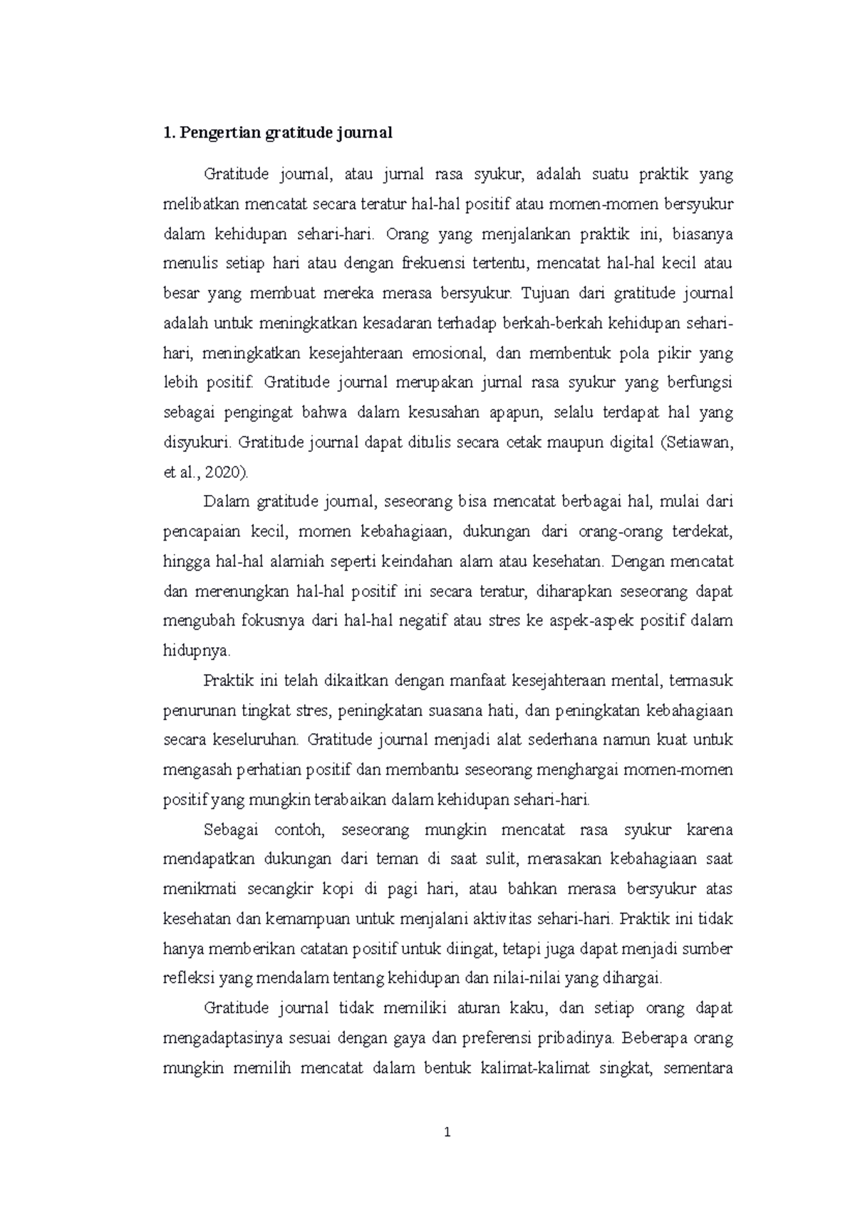 Gratitude journal - 1. Pengertian gratitude journal Gratitude journal ...