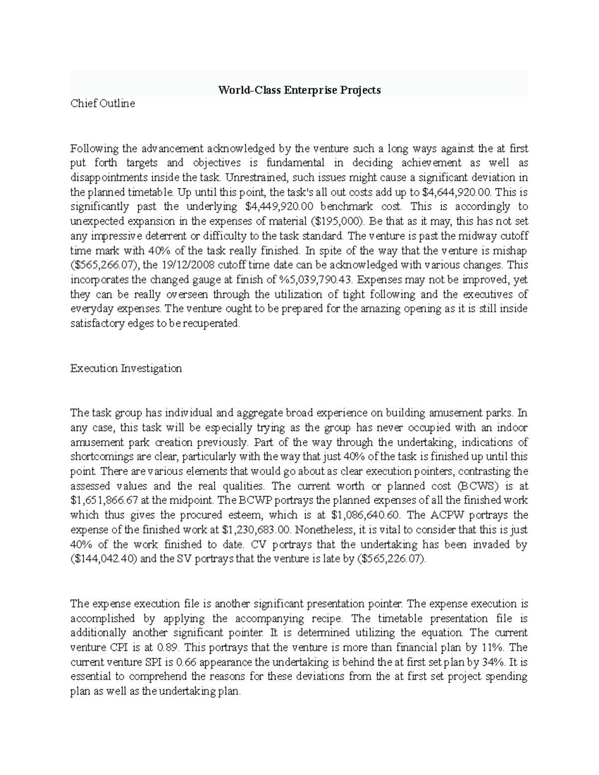 World-class enterprise - Basic Research - Studocu