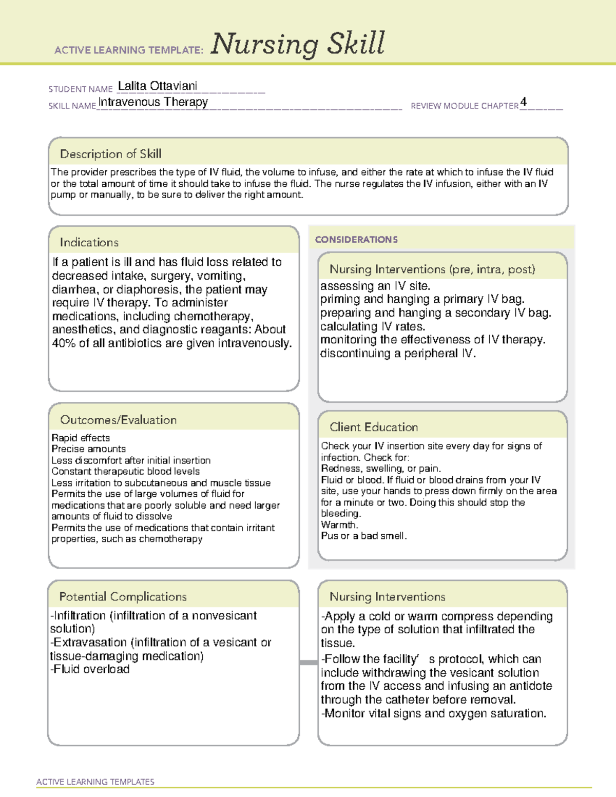 Nursing skill restricted - NURS243 - ACTIVE LEARNING TEMPLATES Nursing ...