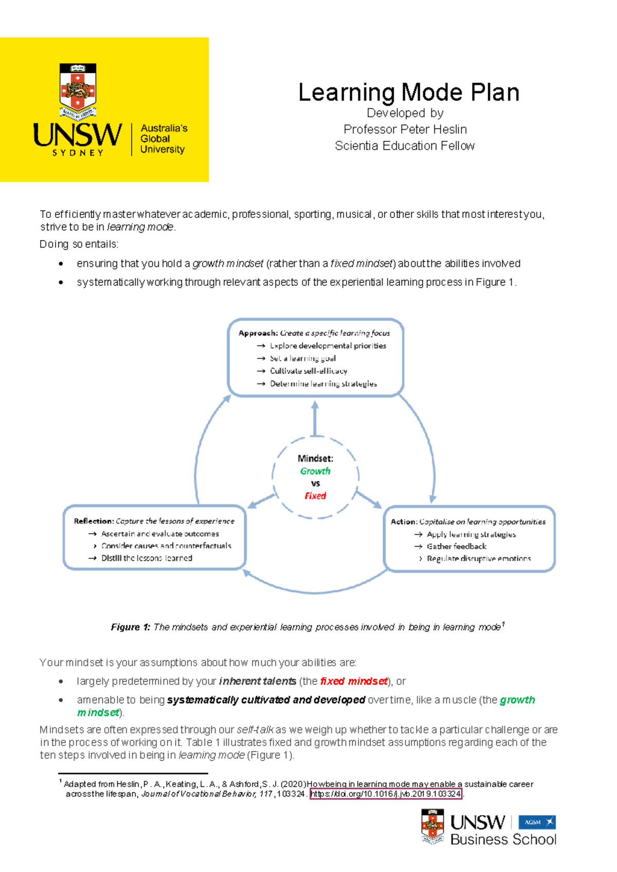 Learning-Mode-Plan - Learning mode plan - Learning Mode Plan Developed ...