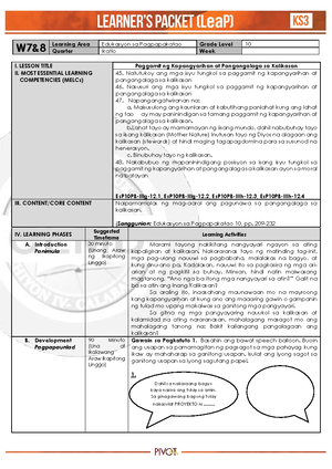 AP10 Enhanced Q1 W1 - lectures - 10 Araling Panlipunan Unang Markahan – Modyul 1: Kaligiran at ...