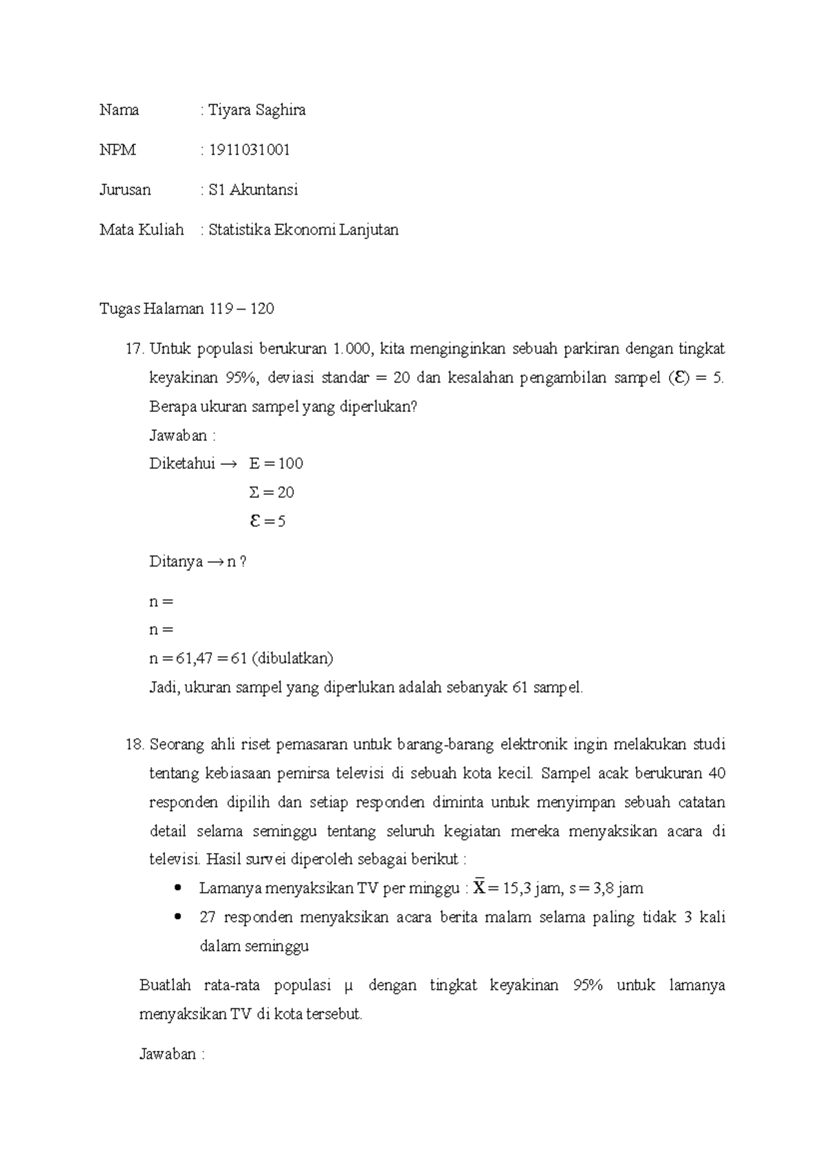 Tiyara Saghira 1911031001 - Latihan Staklan Halaman 119-120 - Nama ...