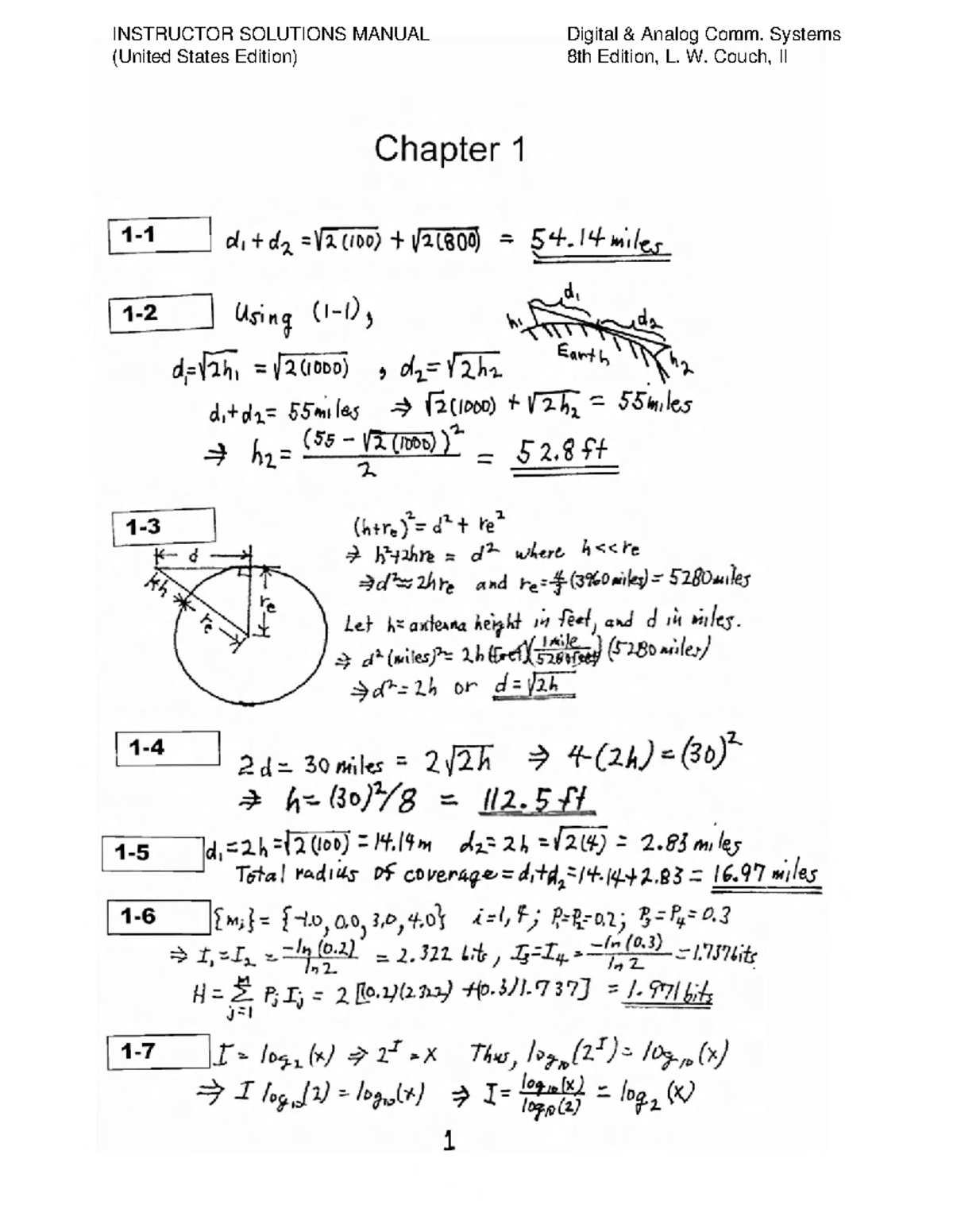 Introduction to Solutions Manual - Chapter 1 \ 1-1 \ cl,+d~ ={iCIDO) +V ...