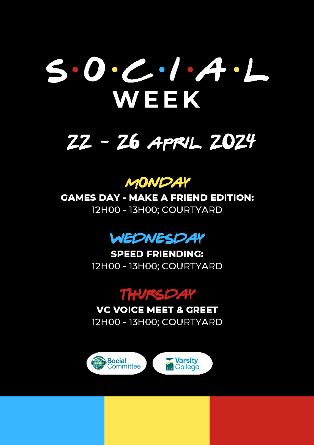 Social Week 22-26 April 2024 - s o c i a l W E E K 22 - 26 april 2024 ...