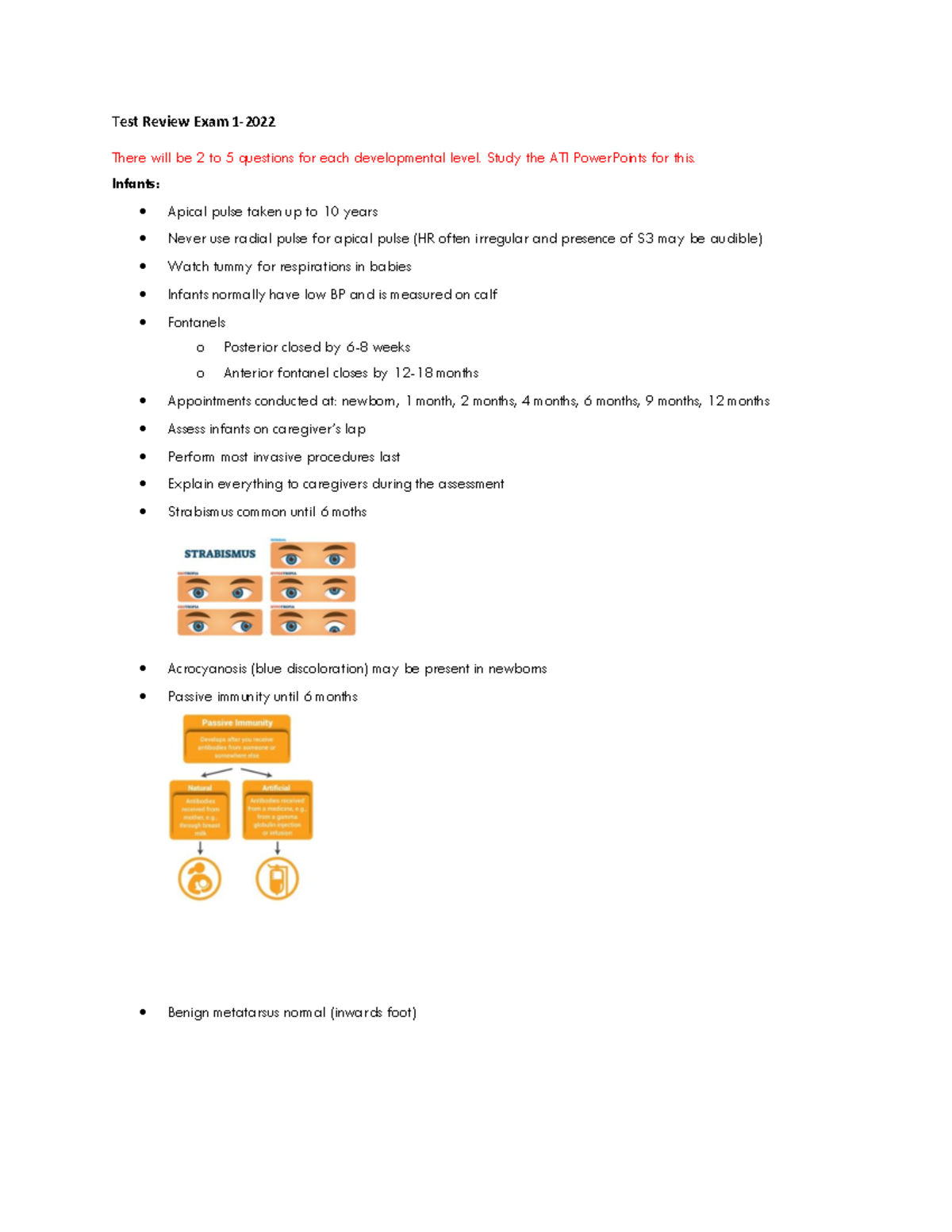 Test Review Exam 1 new for 2020 Setion 002 - Test Review Exam 1- 2022 ...